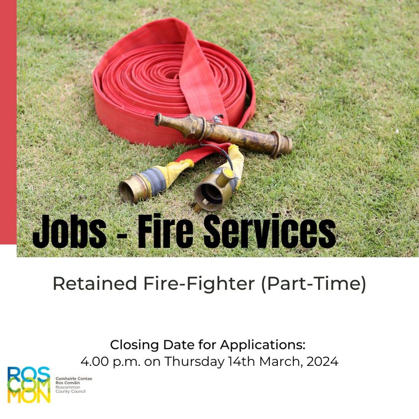 Retained Firefighter Part Time (Roscommon) – Fire Ireland